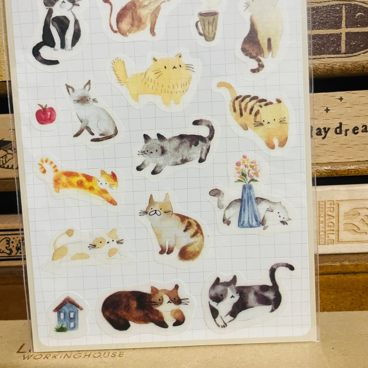 BERG Cats Cats Cats Sticker Sheet – Tokubetsumemori