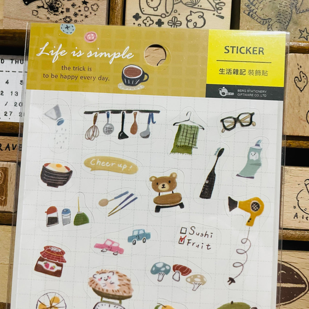 BERG Life is Simple Sticker Sheet – Tokubetsumemori
