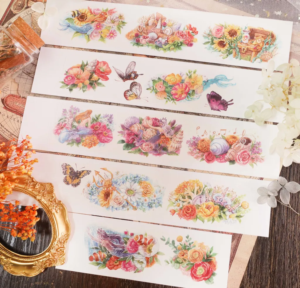 [Sample Only] Maruco Mermaid Washi Masking Tape – Tokubetsumemori